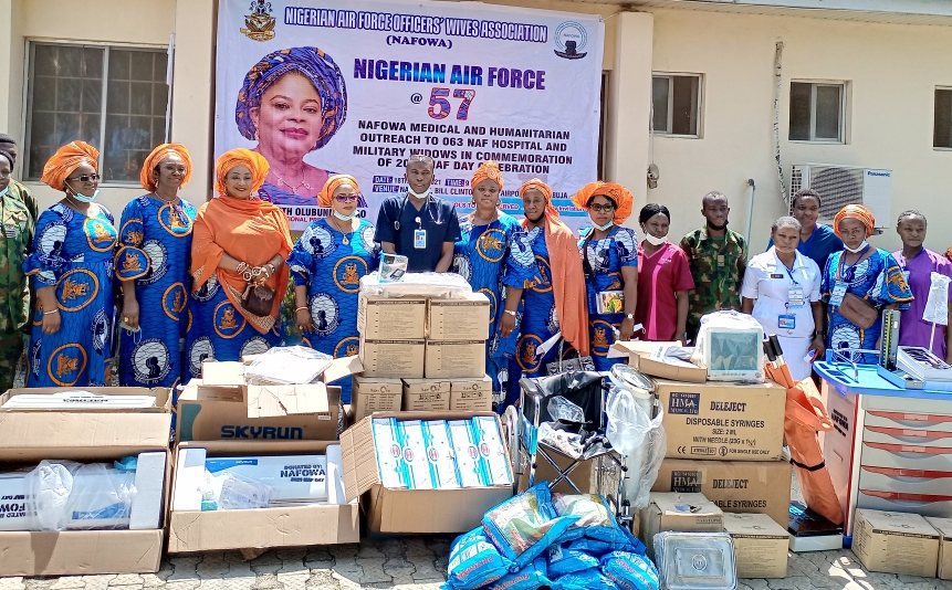 NIGERIAN AIR FORCE AT 57: NAFOWA Embarks On Medical And Humanitarian ...